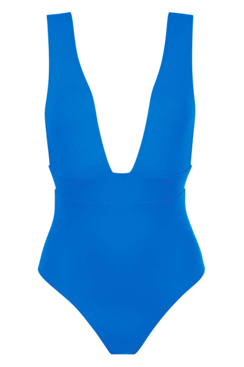Le Plongeant Blue By Anja Paris Swimsuit One Piece Bathing Suit